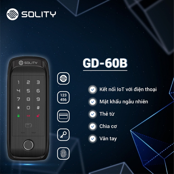 Mua khóa vân tay cửa lùa tại Ninh Bình ở Solity Việt Nam