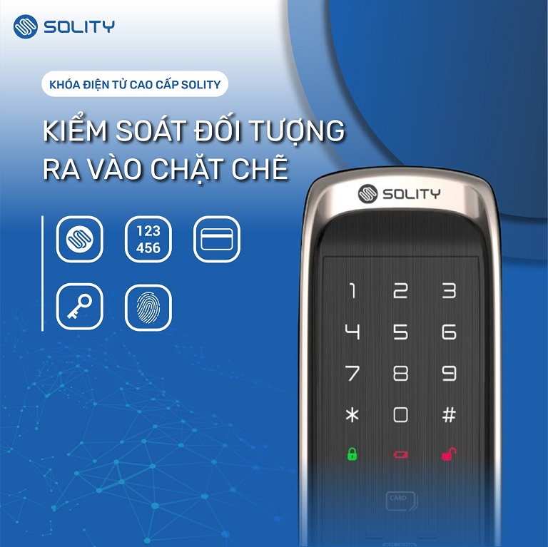 Solity Việt Nam cung cấp khóa vân tay chính hãng, chất lượng