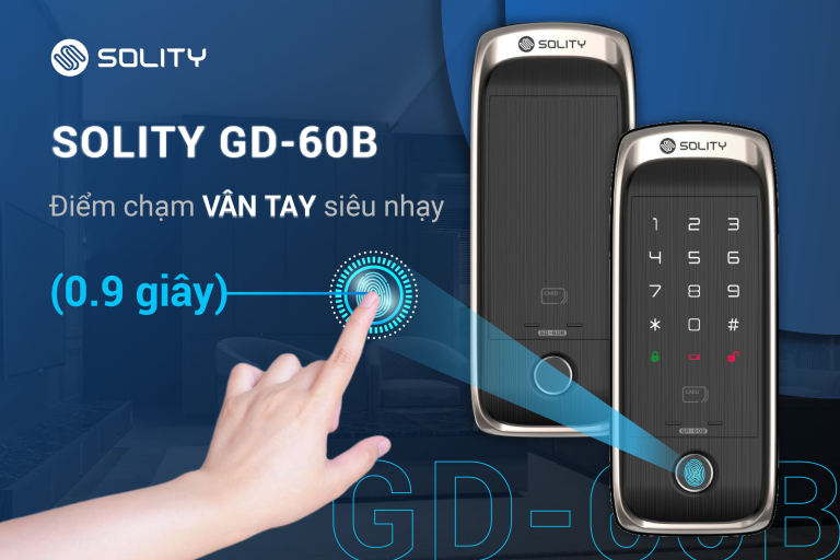 Solity Việt Nam cung cấp khóa vân tay cửa lùa Móng Cái