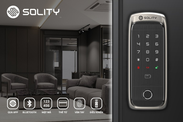 Solity - Đơn vị bán khóa cửa vân tay tại Vân Đồn uy tín